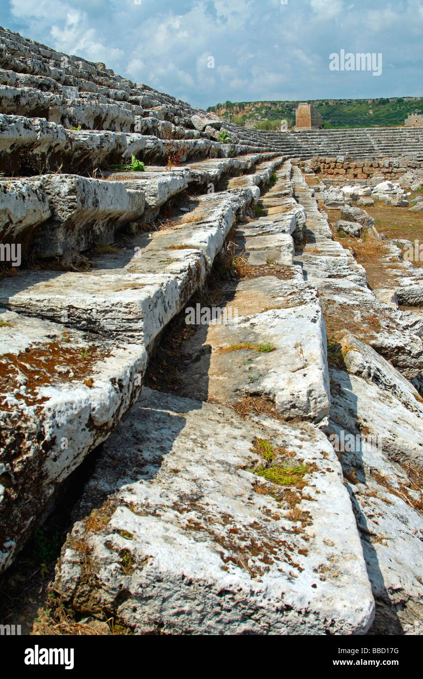 The stadium at Perge (Perga) ancient site, near Antalya, Turkey Stock ...