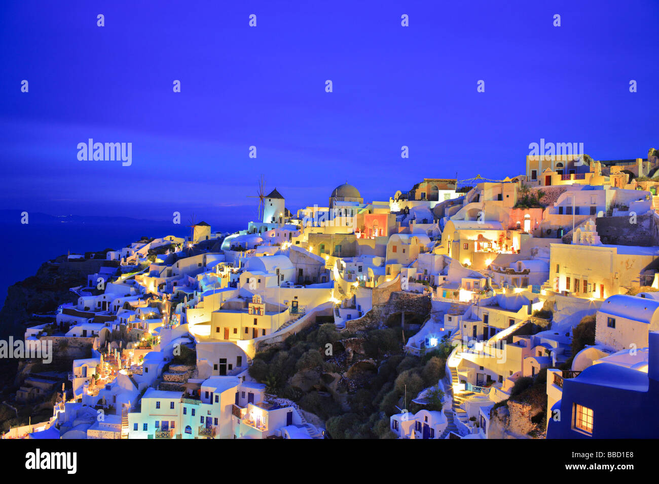 Oia village on Santorini island, Greece Stock Photo - Alamy