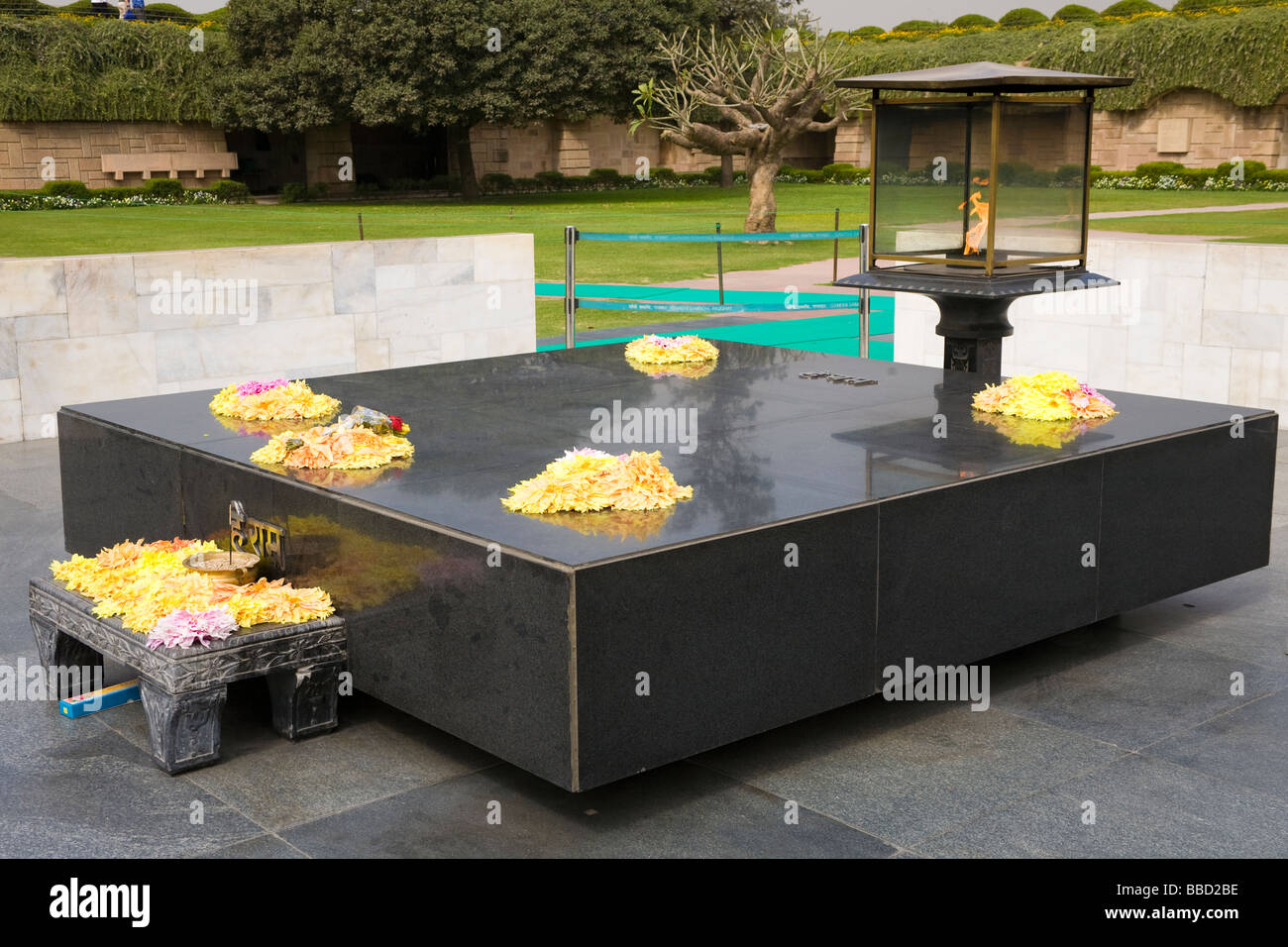 Raj Ghat Memorial to Mahatma Gandhi, New Delhi, Delhi, India Stock ...