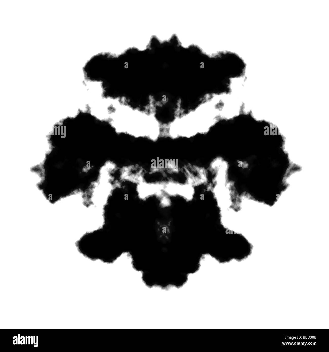 Rorschach ink blot test Black and White Stock Photos & Images - Alamy