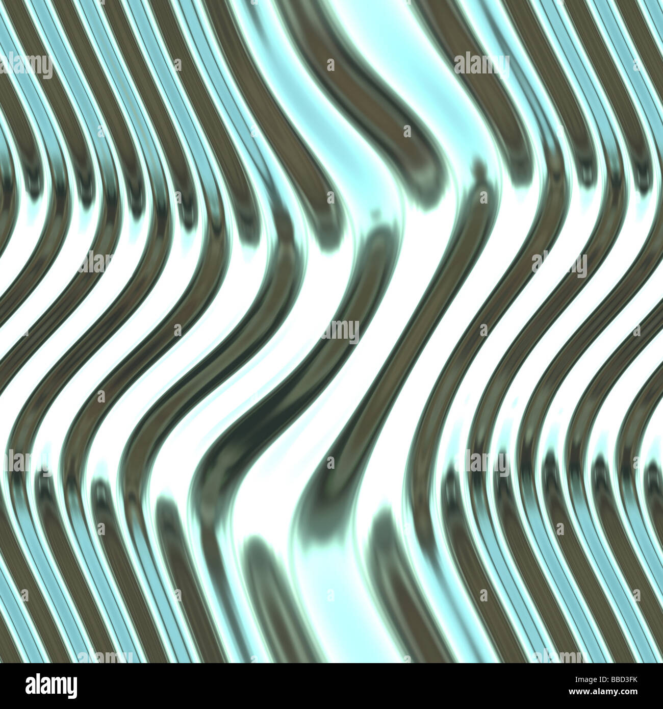 Warped reflective chromed metal surface texture background Stock Photo ...