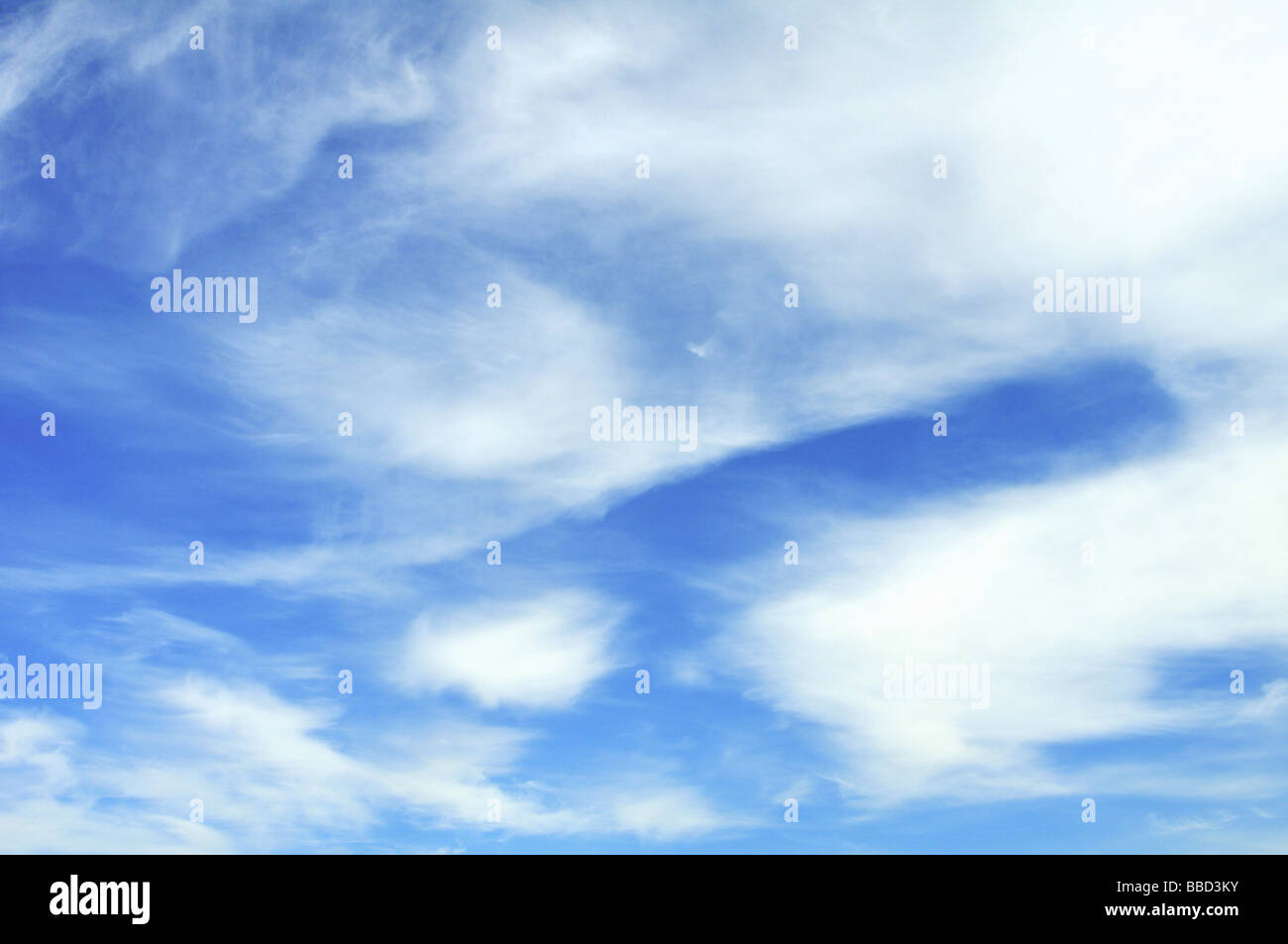 Sunny blue sky with clouds Stock Photo - Alamy