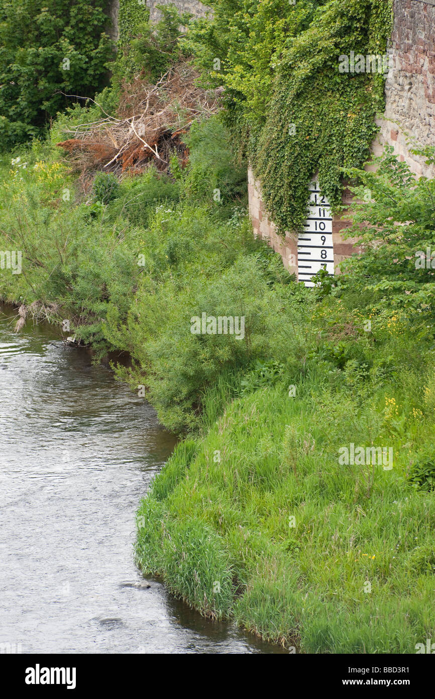 Flood water marker hi-res stock photography and images - Alamy
