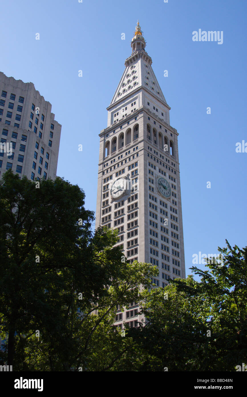 Metropolitan Life Insurance Company Tower, New York, NY USA Stock Photo ...
