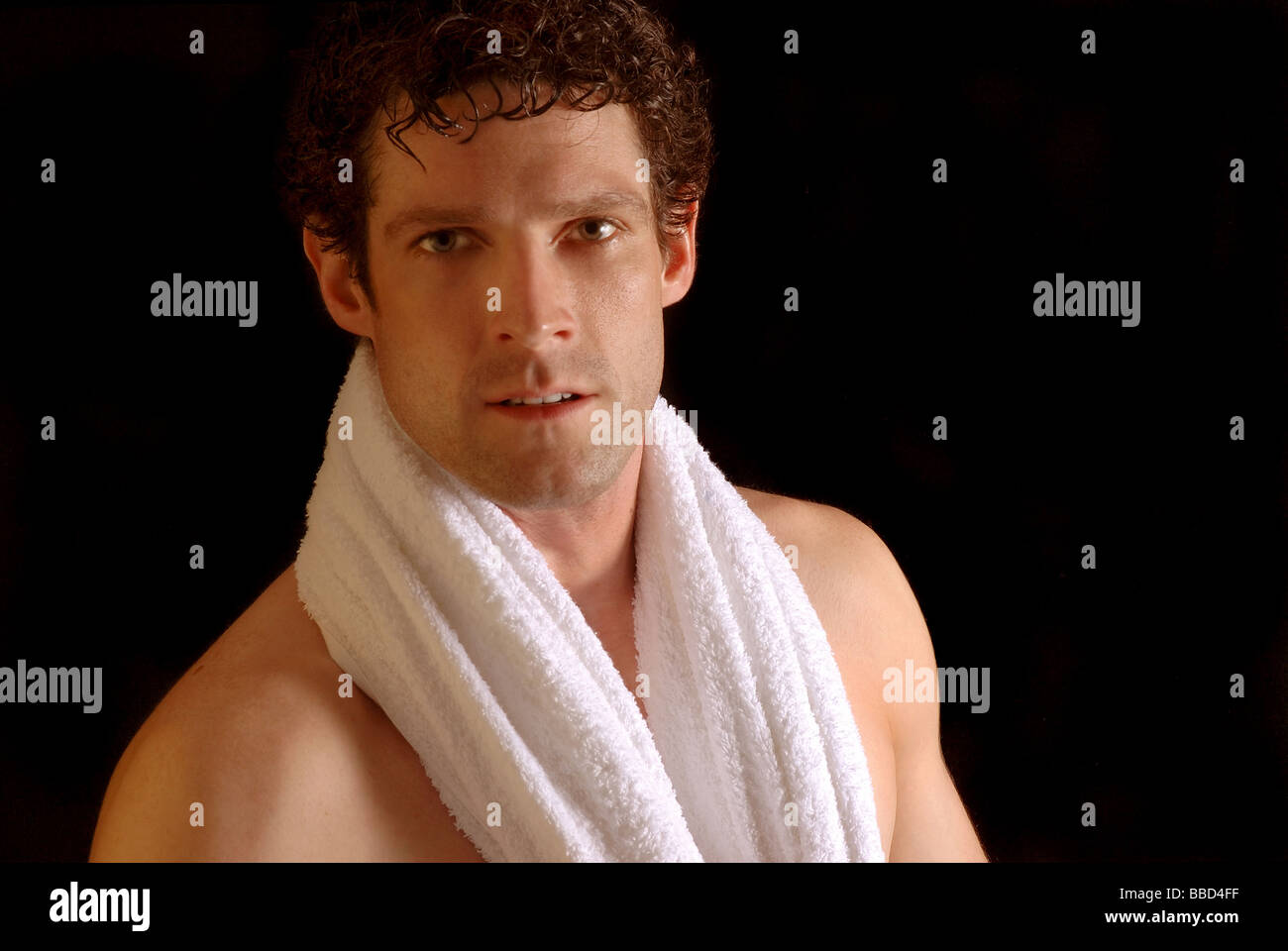 Mens shower hi-res stock photography and images - Alamy