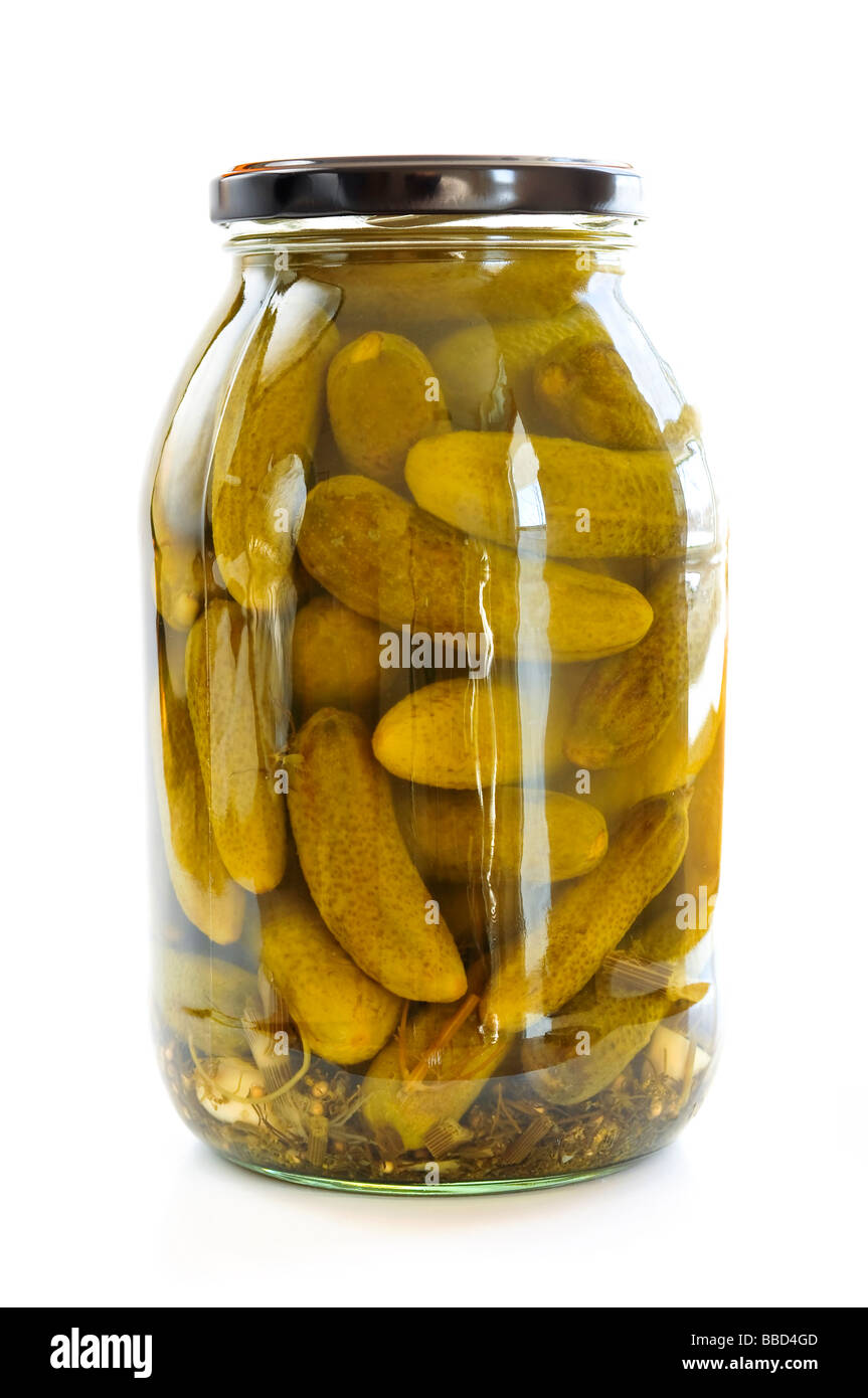Jar canned cucumbers isolated hi-res stock photography and images - Alamy