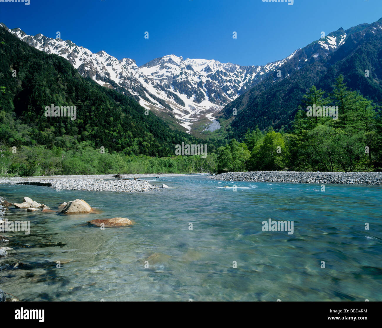 River and Mountain Stock Photo - Alamy