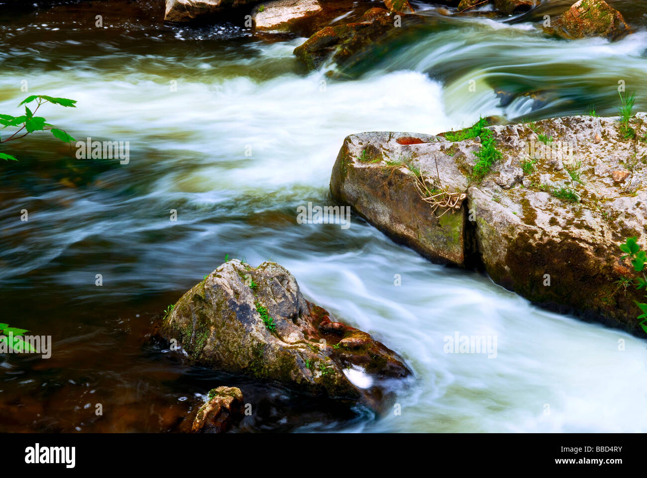 Rushing water in rocky river hi-res stock photography and images - Alamy