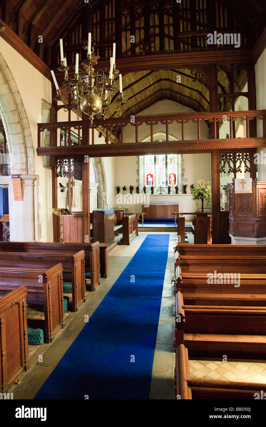 St Dunstan s church in the pretty Kent village of West Peckham UK Stock ...