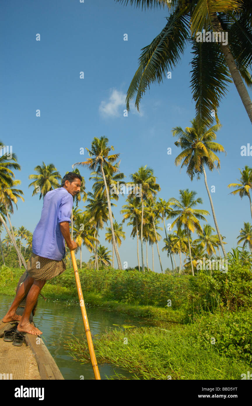 Indian man boatman rowing boat hi-res stock photography and images - Alamy