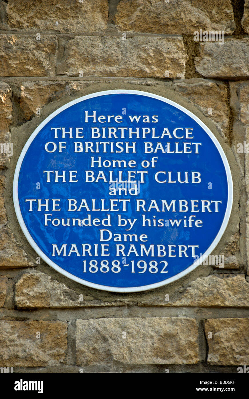 blue plaque on site of the ballet club and ballet rambert, home of ...