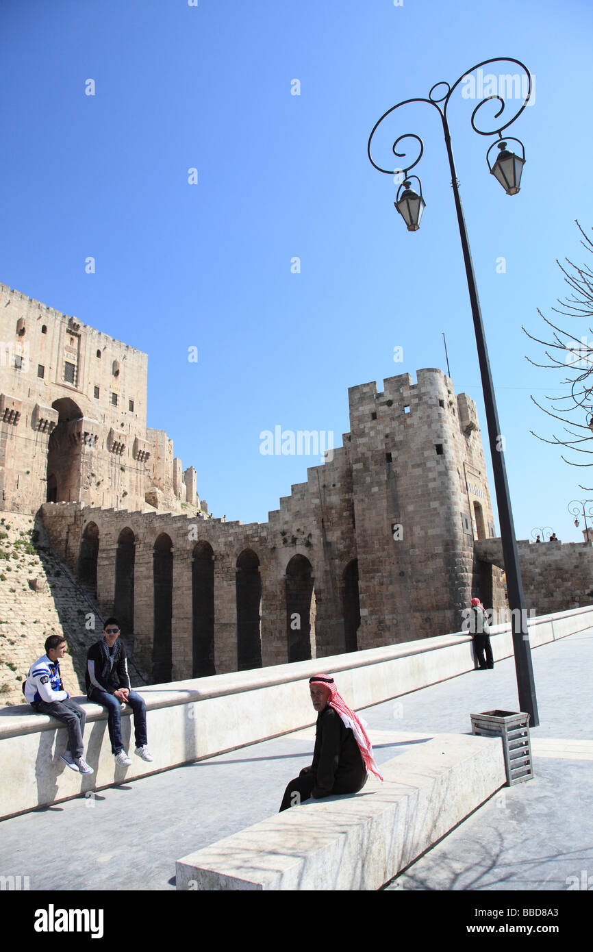 Aleppo Syria Syrian Middle East old ancient city Asia Citadel Aleppian ...