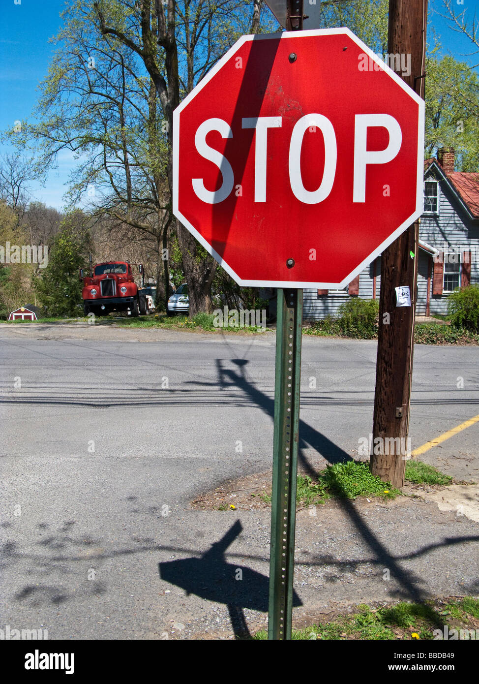 Stop Sign, USA Stock Photo - Alamy