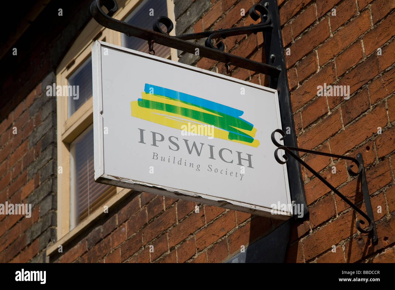 Ipswich Building Society branch office sign Stock Photo - Alamy