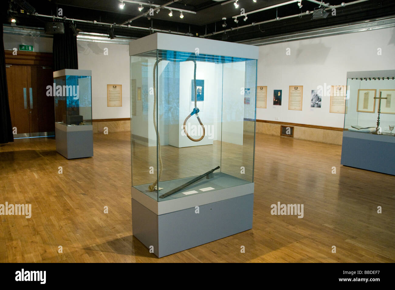 A display relating to crime and punishment at Herbert Art Gallery and ...