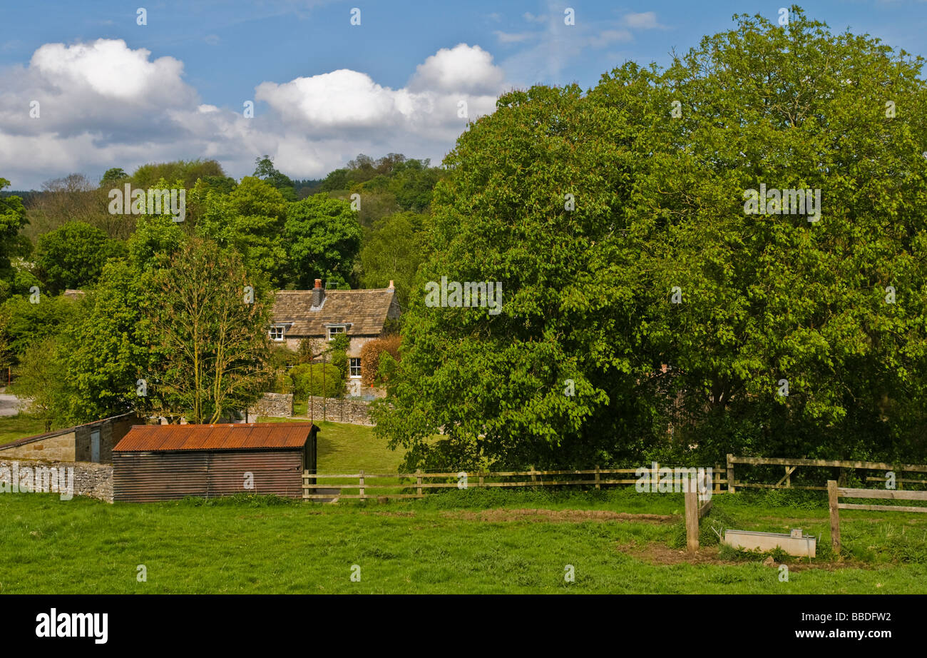 A rural spring landscape in the Peak District Stock Photo - Alamy