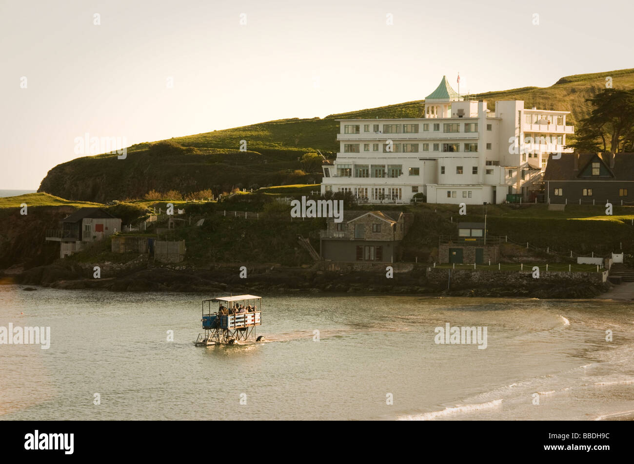 The Sea Tractor at Burgh Island in South Devon Stock Photo - Alamy