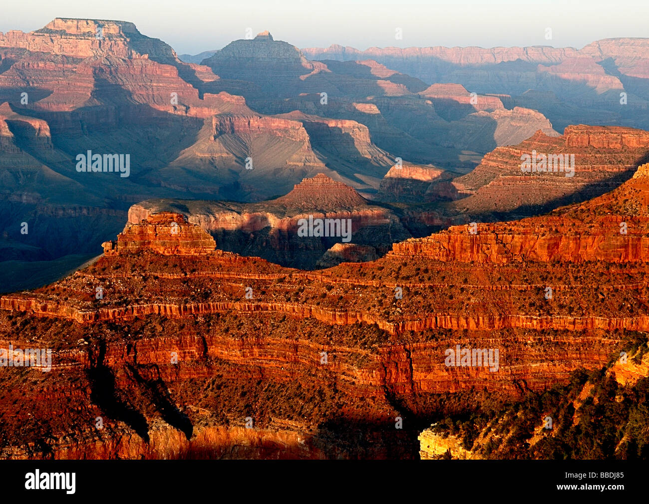 Grand Canyon National Park Yavapai Point Sunset Tusayan Arizona USA ...