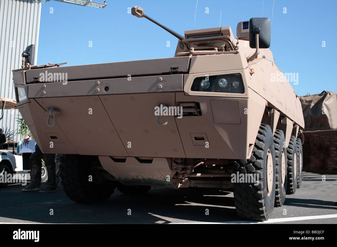 An armoured Fighting Vehicle seen at an air show in Cape Town, South ...