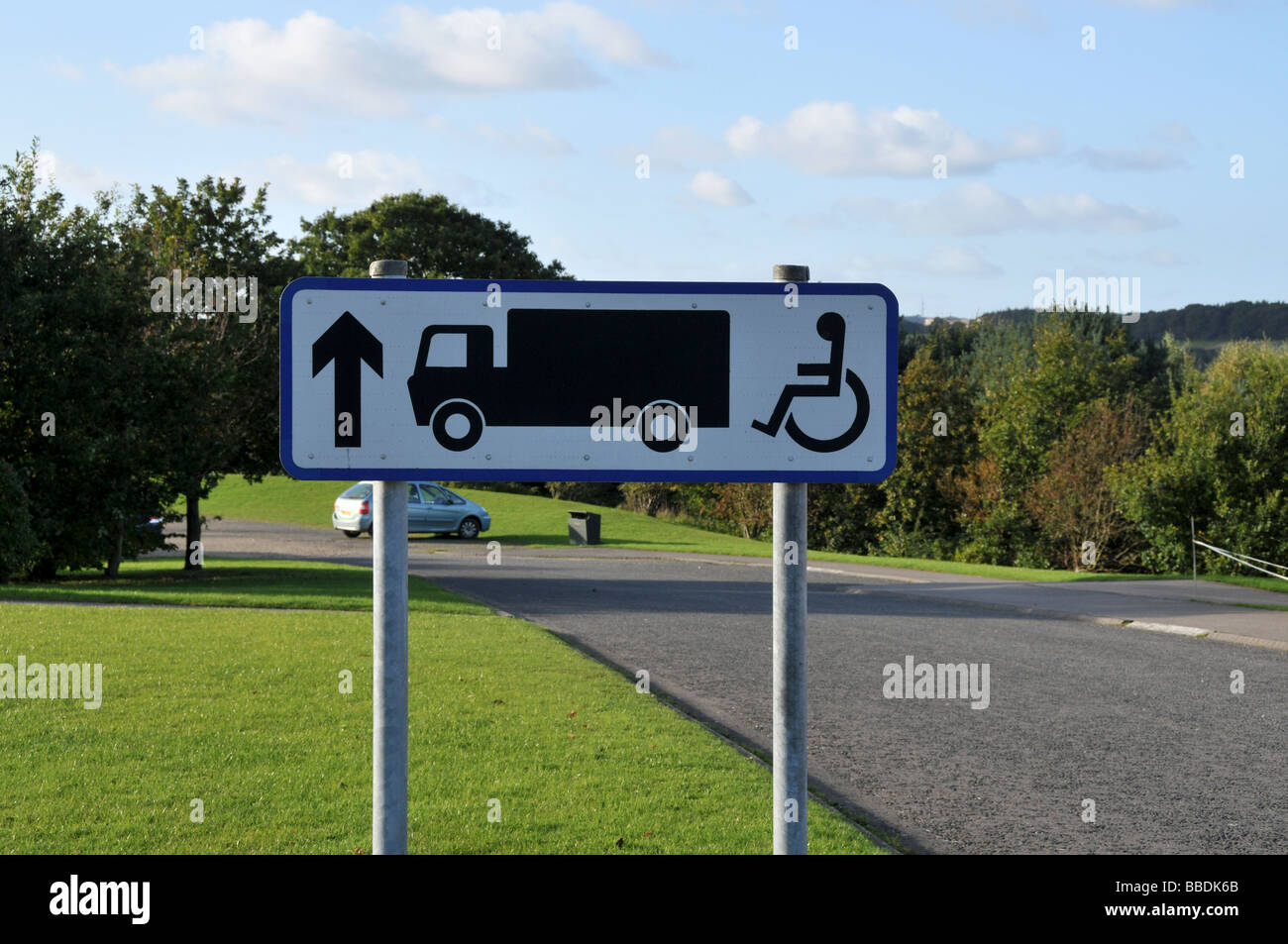 Traffic Sign board for wheelchair users Stock Photo - Alamy