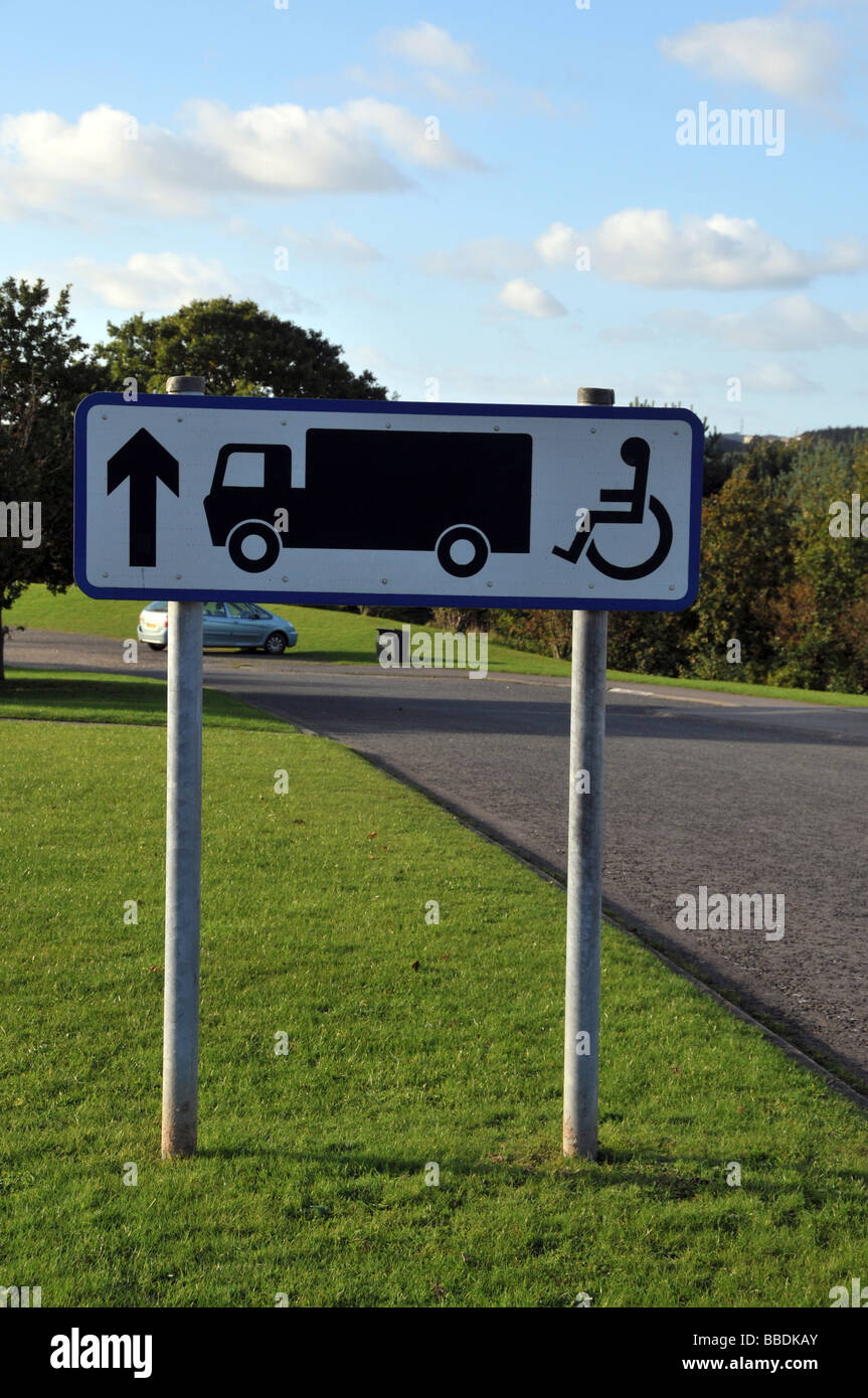 Traffic Sign board for wheelchair users Stock Photo - Alamy