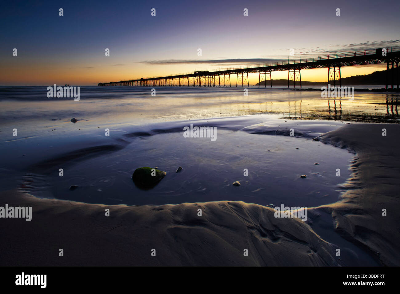 Queens Pier Ramsey Isle Of Man Stock Photo - Alamy