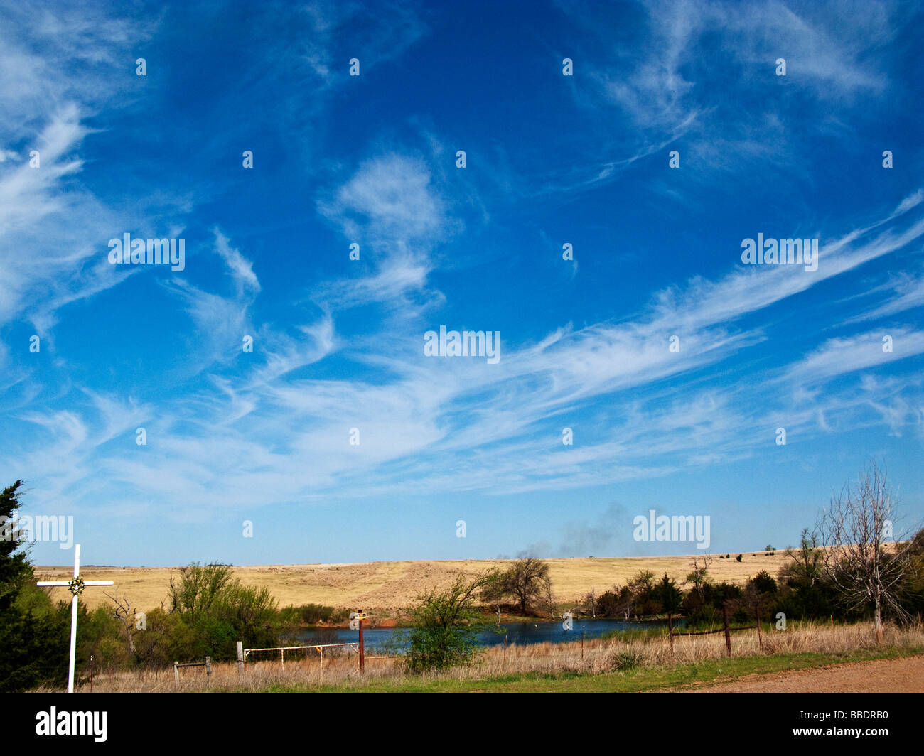 Roadside Cross, USA Stock Photo - Alamy