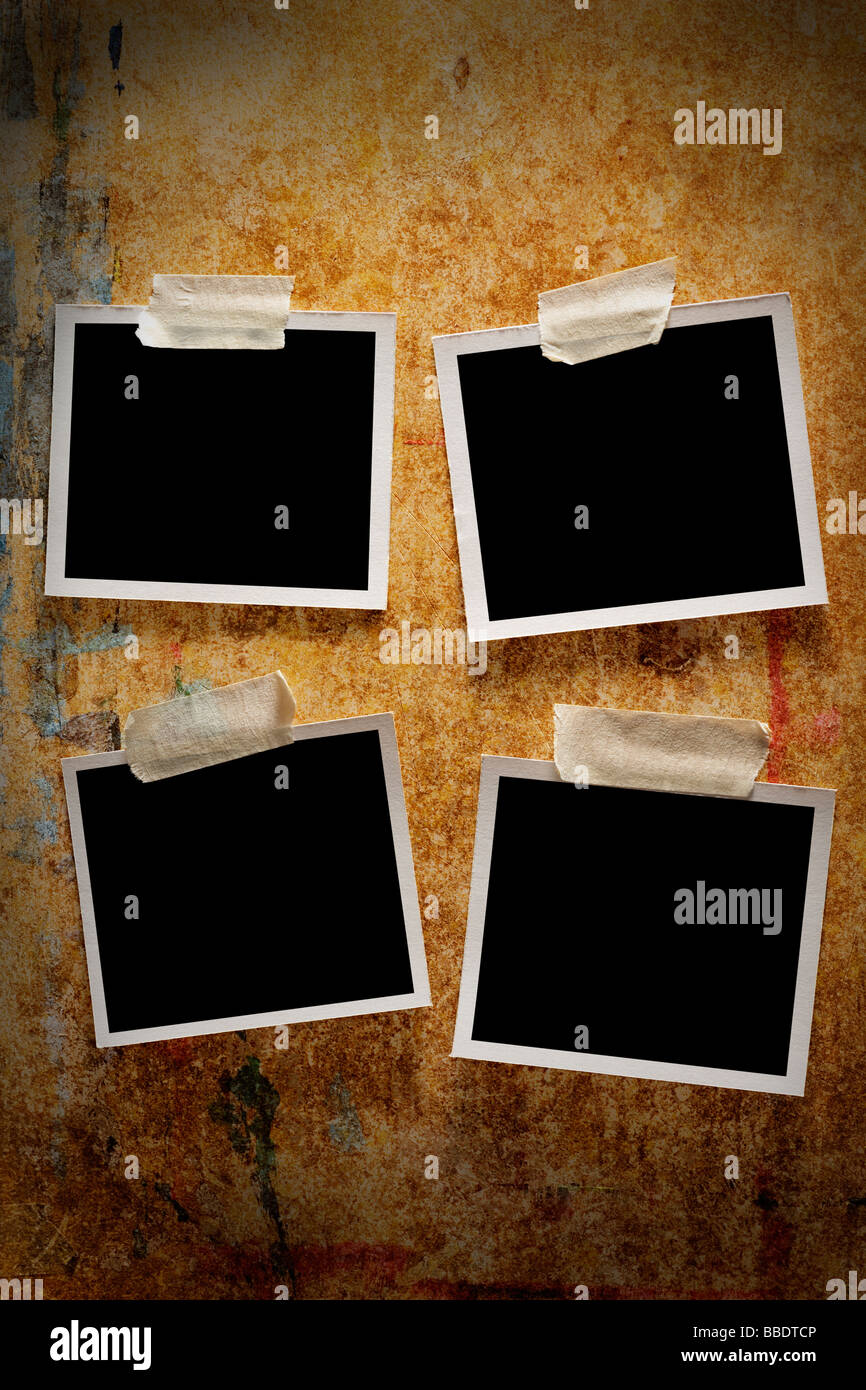 Blank photograph on a grungy background Stock Photo - Alamy