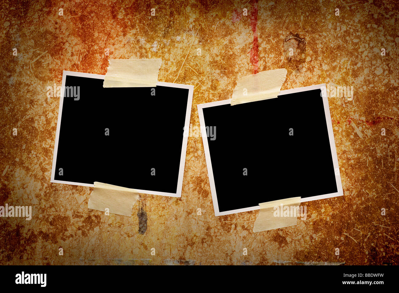 Blank photograph on a grungy background Stock Photo - Alamy