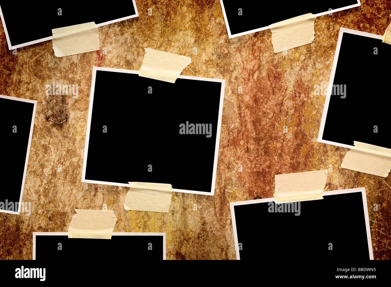 Blank photograph on a grungy background Stock Photo - Alamy