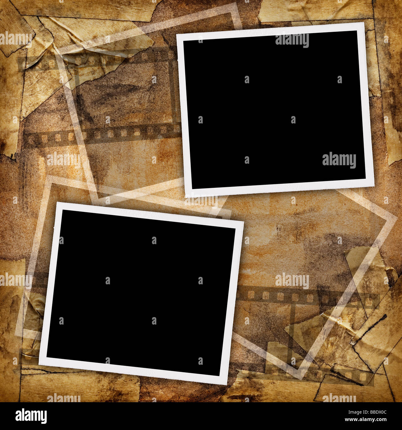 Blank photograph on a grungy background Stock Photo - Alamy