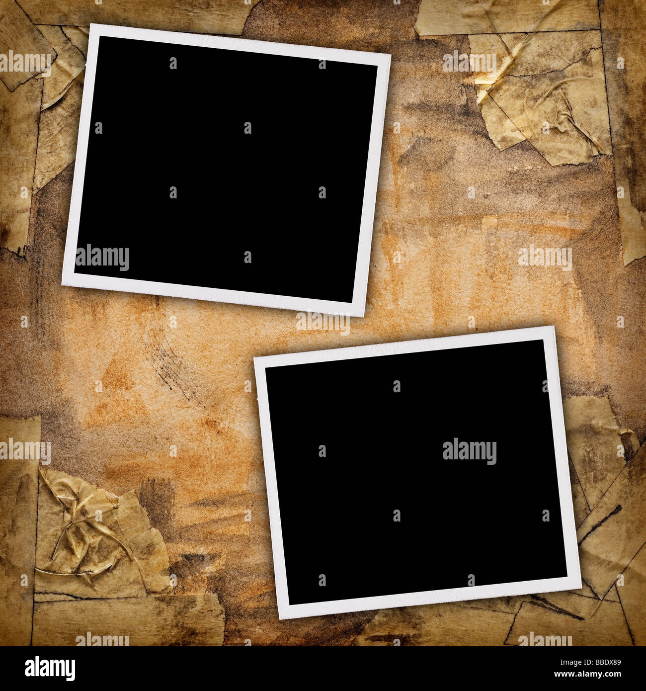 Blank photograph on a grungy background Stock Photo - Alamy
