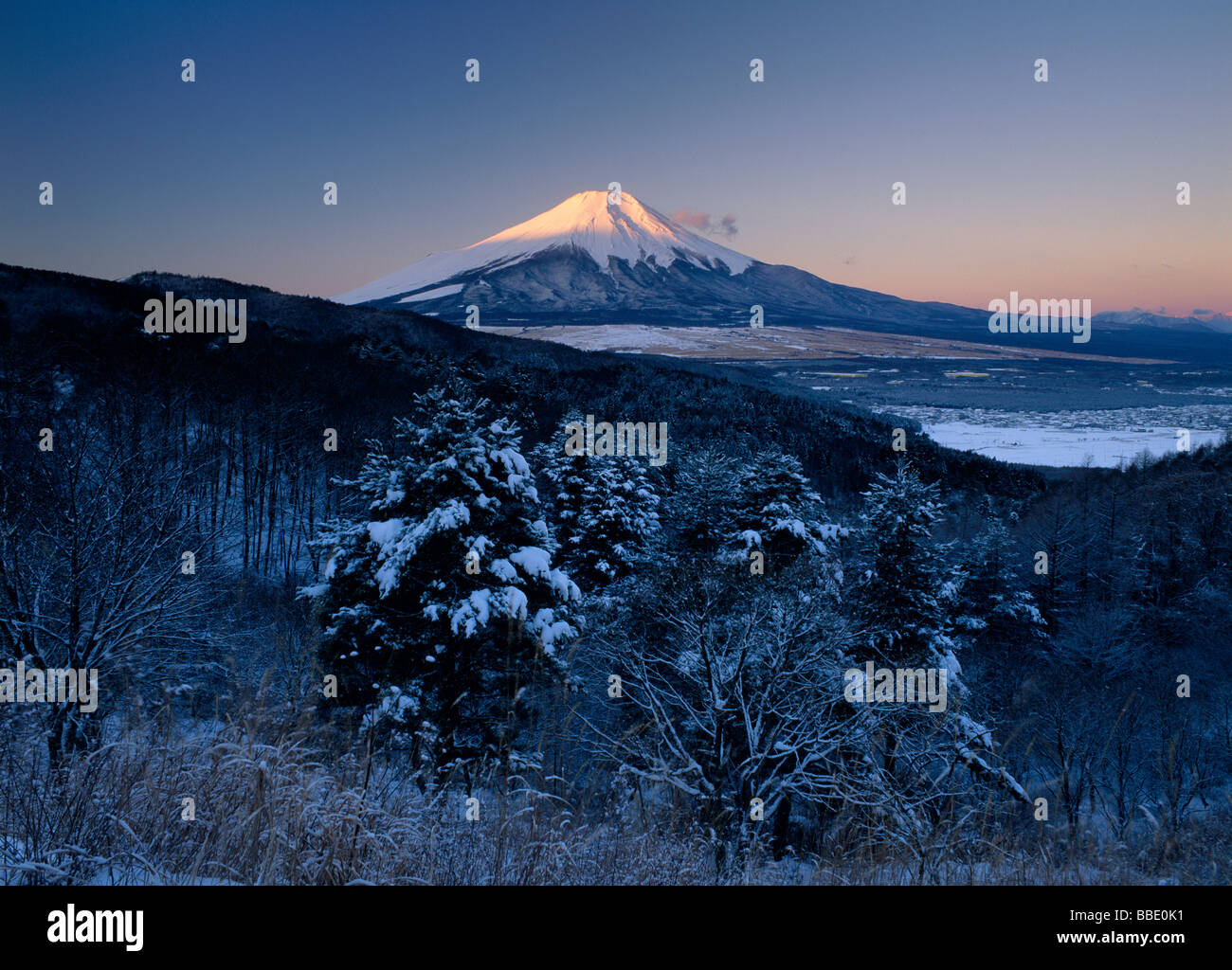 Mt.Fuji And Snow Stock Photo - Alamy