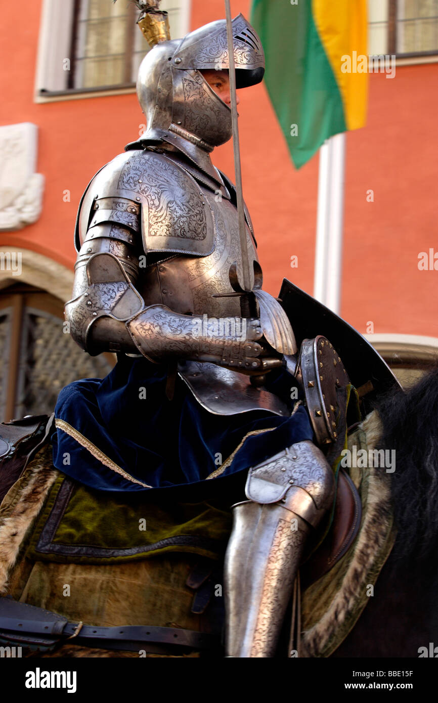 Saint george knight horse parade traunstein bavaria germany hi-res ...