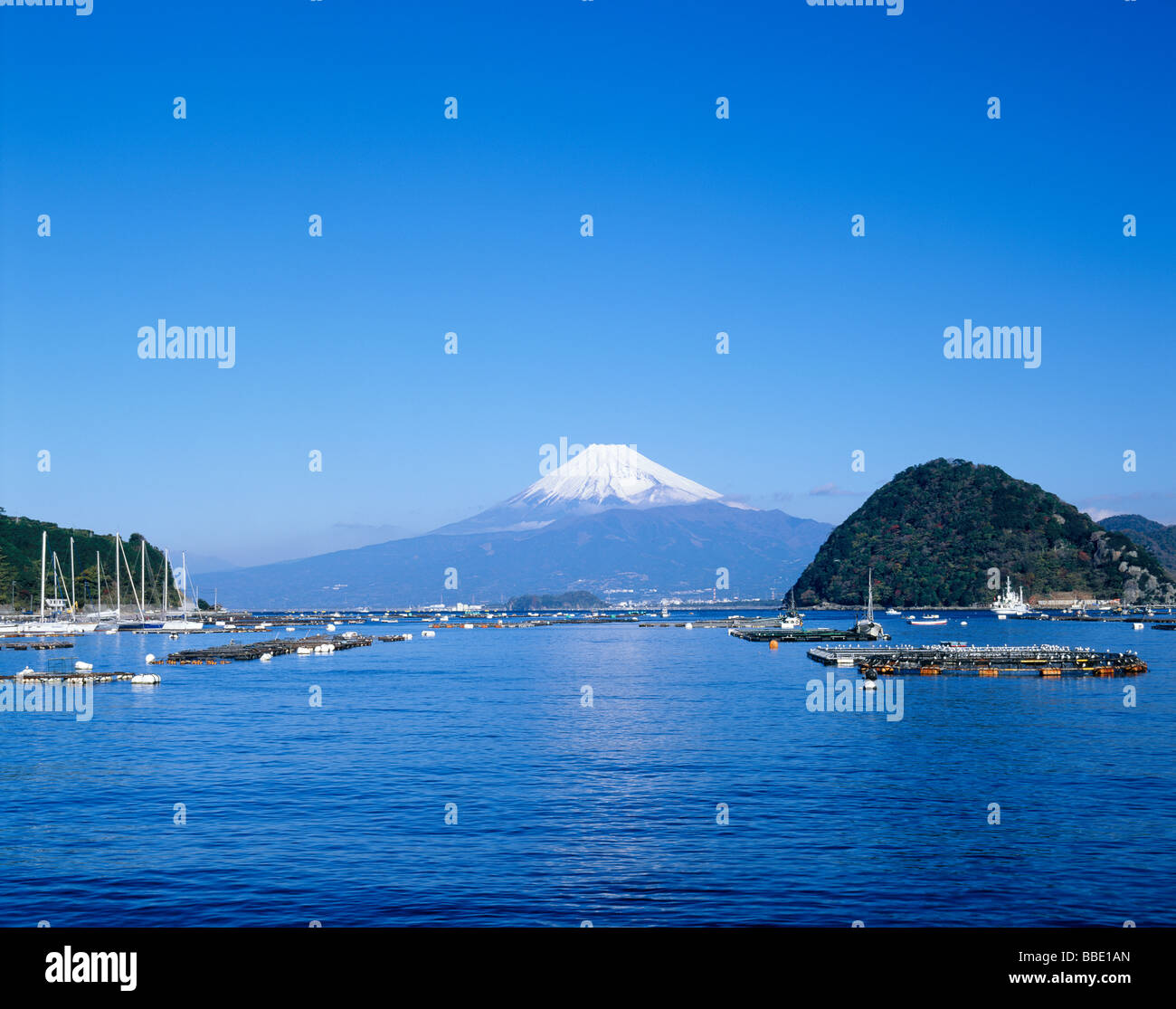 Mt.Fuji And Ocean Stock Photo - Alamy