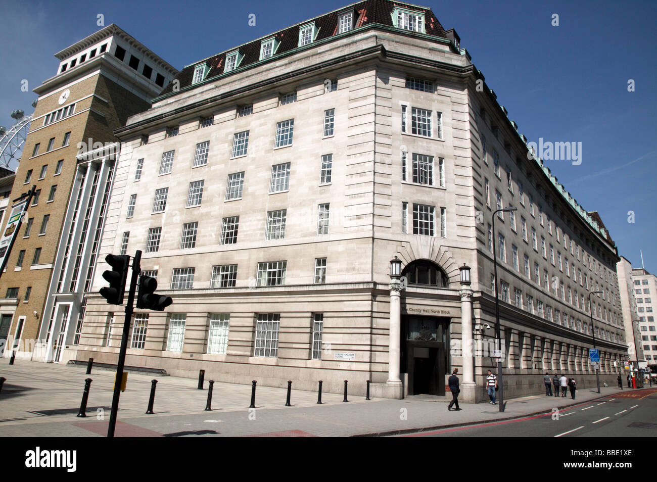 Wide-angle shot of the North Block of County Hall Stock Photo - Alamy