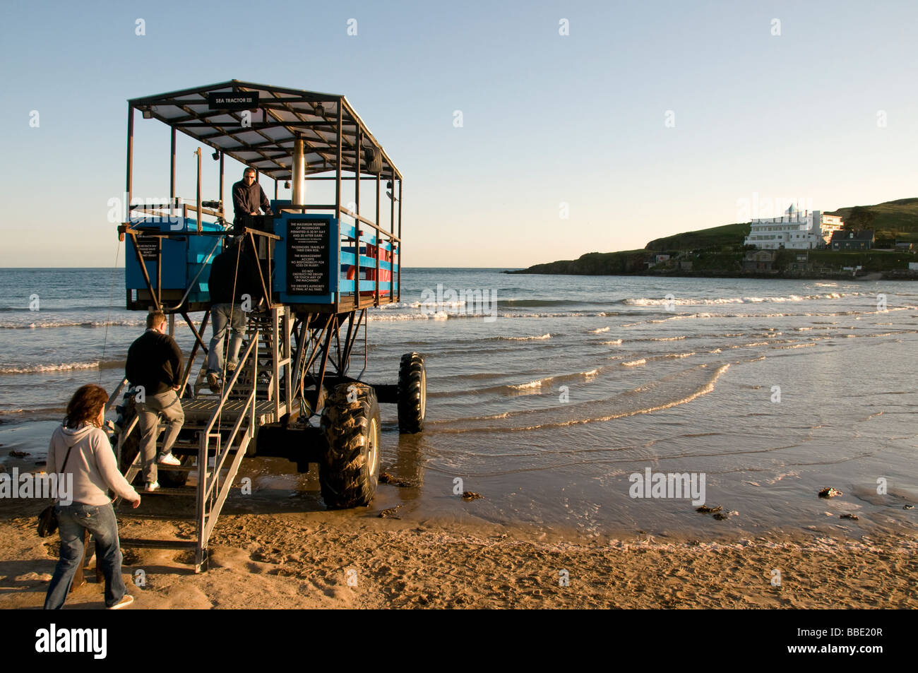 The Sea Tractor at Burgh Island in South Devon Stock Photo - Alamy
