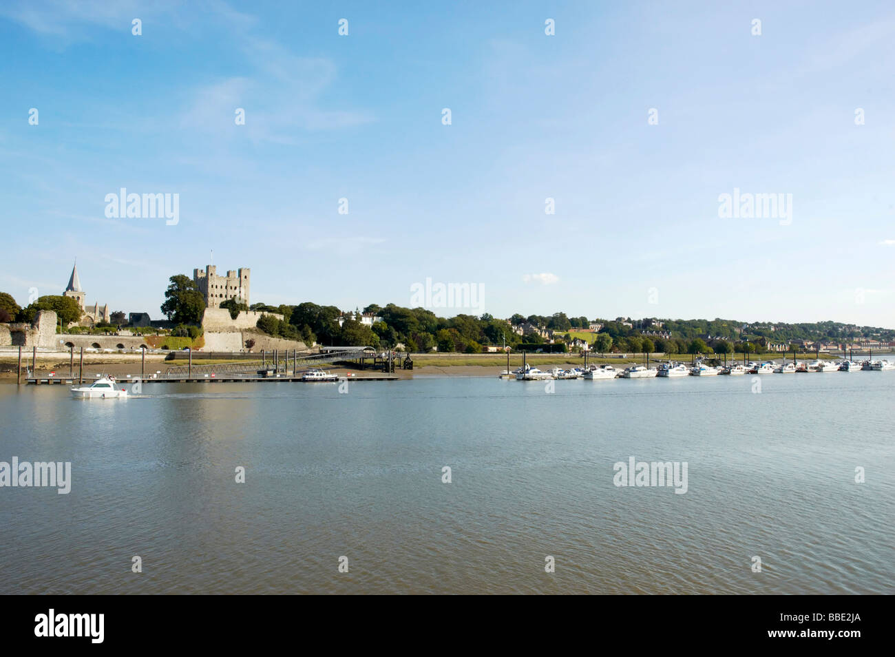 A view of the Medway Bridge in Rochester Kent Stock Photo - Alamy