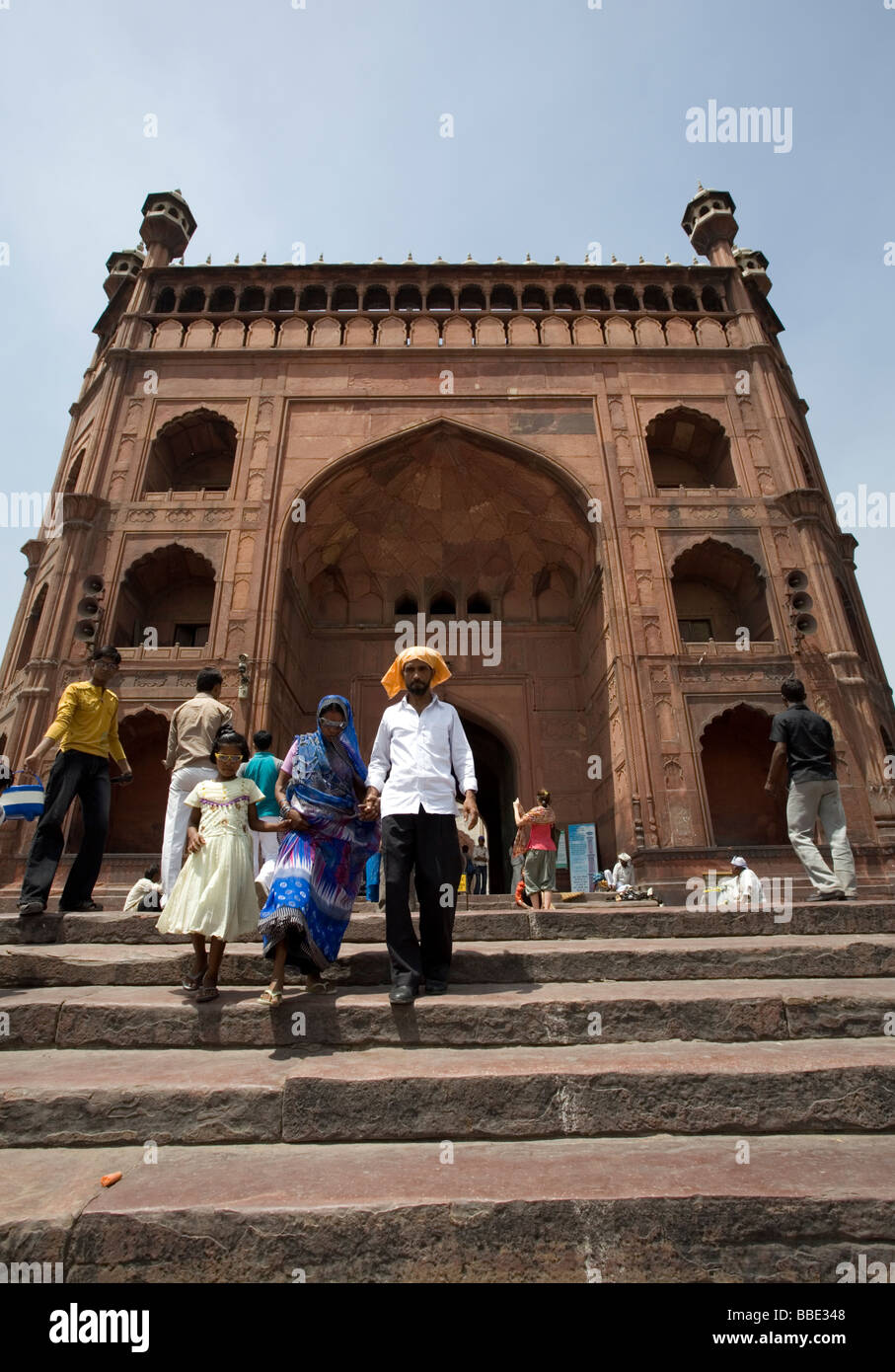 Main Gate. Jama Masjid mosque. Old Delhi. India Stock Photo - Alamy