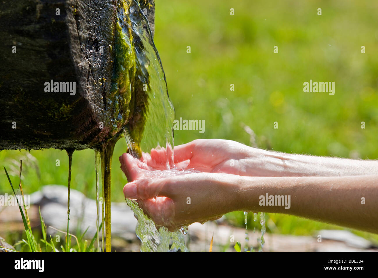 Water streaming from drinking fountain hi-res stock photography and ...
