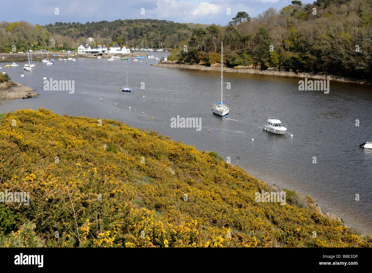 River belon finistere brittany bretagne france hi-res stock photography ...