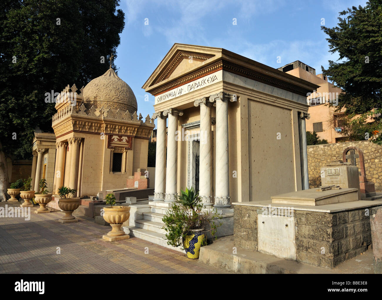 Greek Orthodox Cemetery Old Cairo Egypt Stock Photo - Alamy