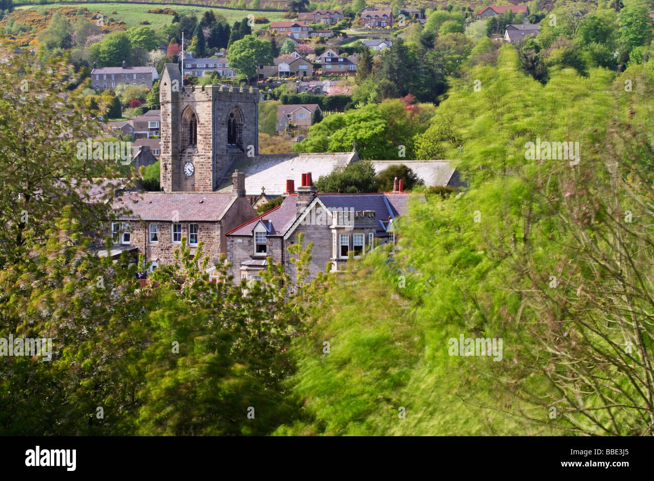 All Saints Church in the Coquetdale town of Rothbury on the border of ...