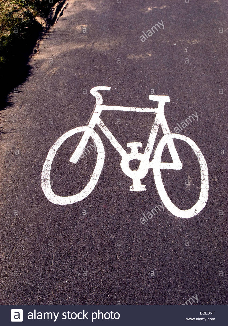 Road Cycle Path Markings High Resolution Stock Photography and Images ...