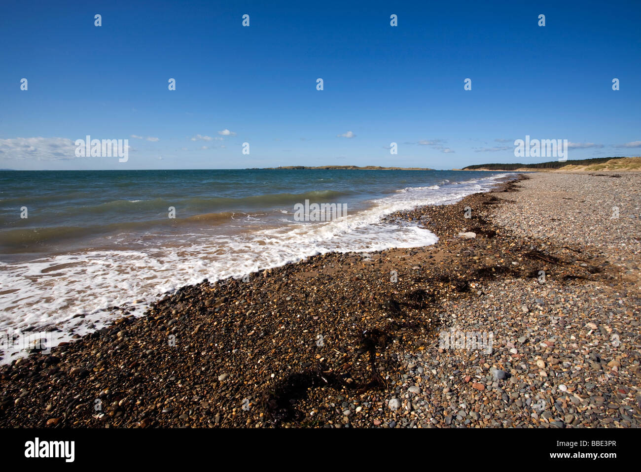 Newborough Beach on Anglesey in North Wales Stock Photo - Alamy