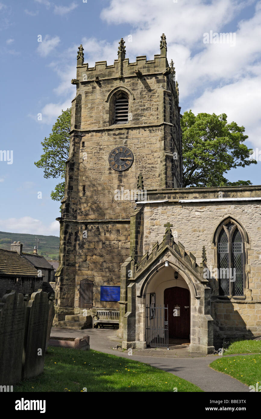Castleton village Church, in Derbyshire, England UK Stock Photo - Alamy