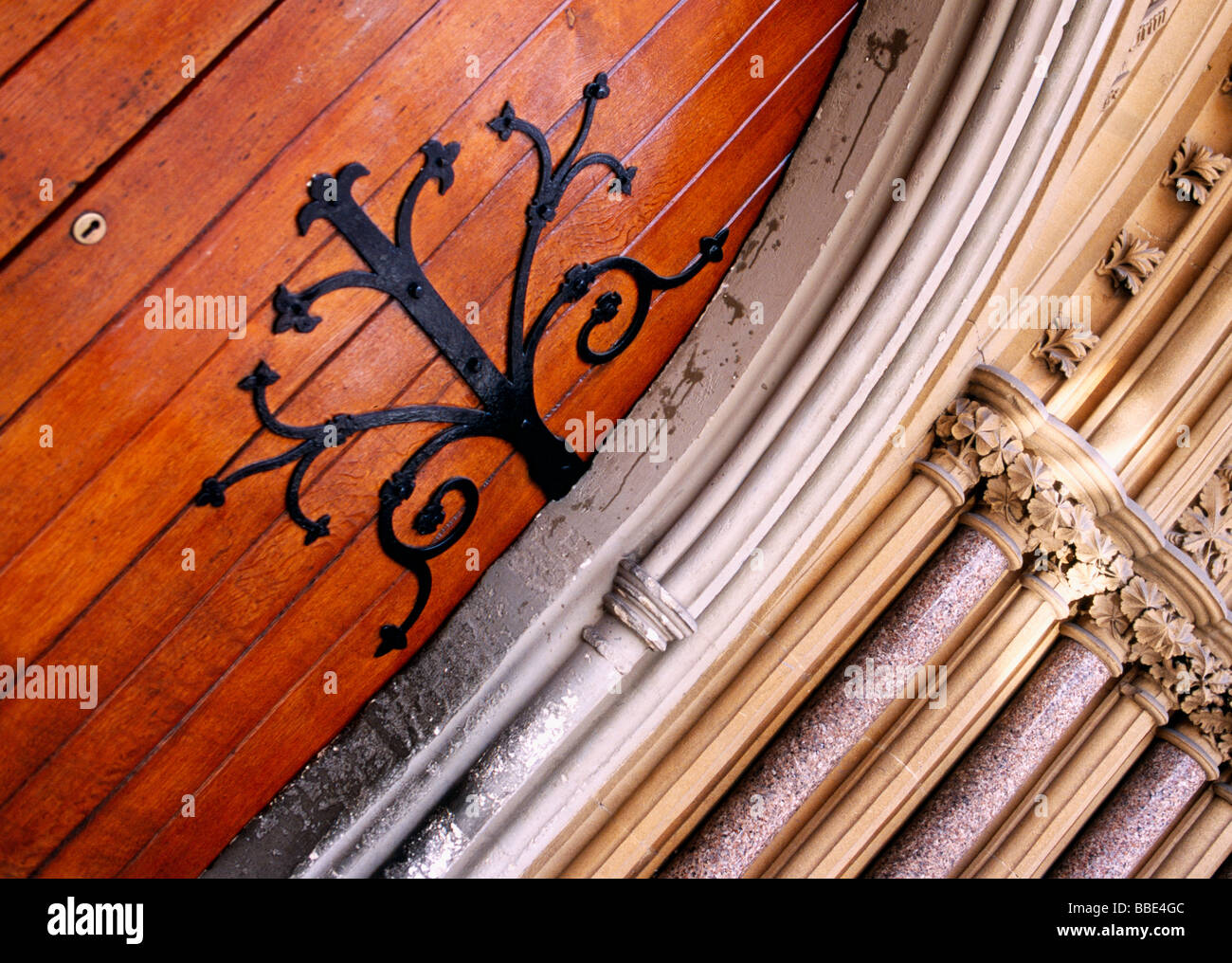 church front door, Brook Green, London Stock Photo - Alamy