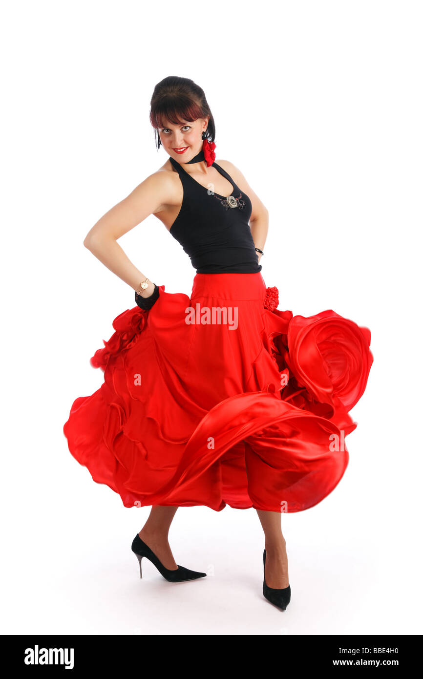 Beautiful flamenco dancer Dancing contest Stock Photo - Alamy