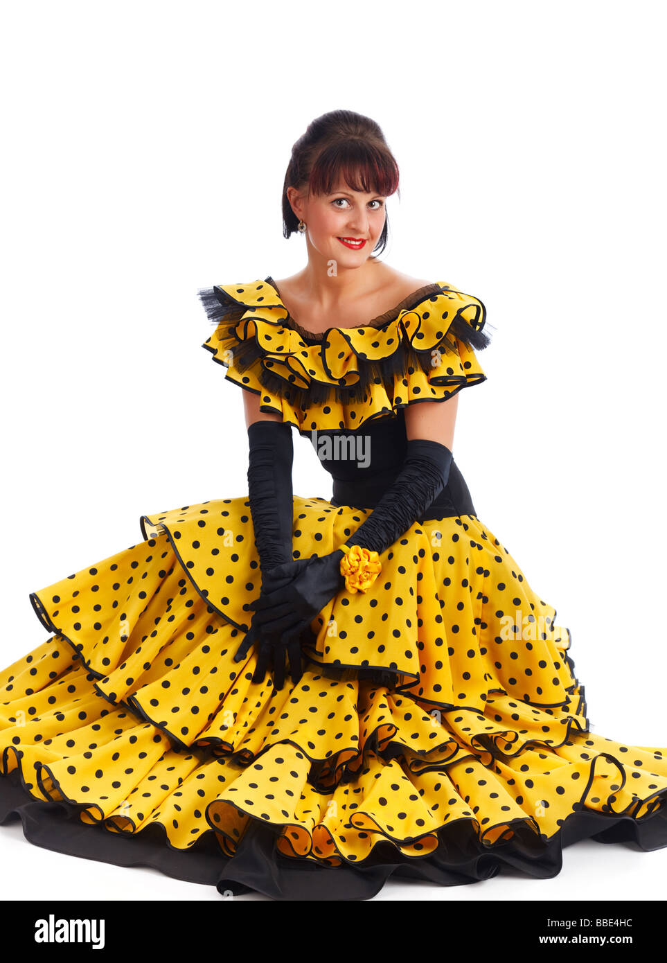Beautiful flamenco dancer Dancing contest Stock Photo - Alamy