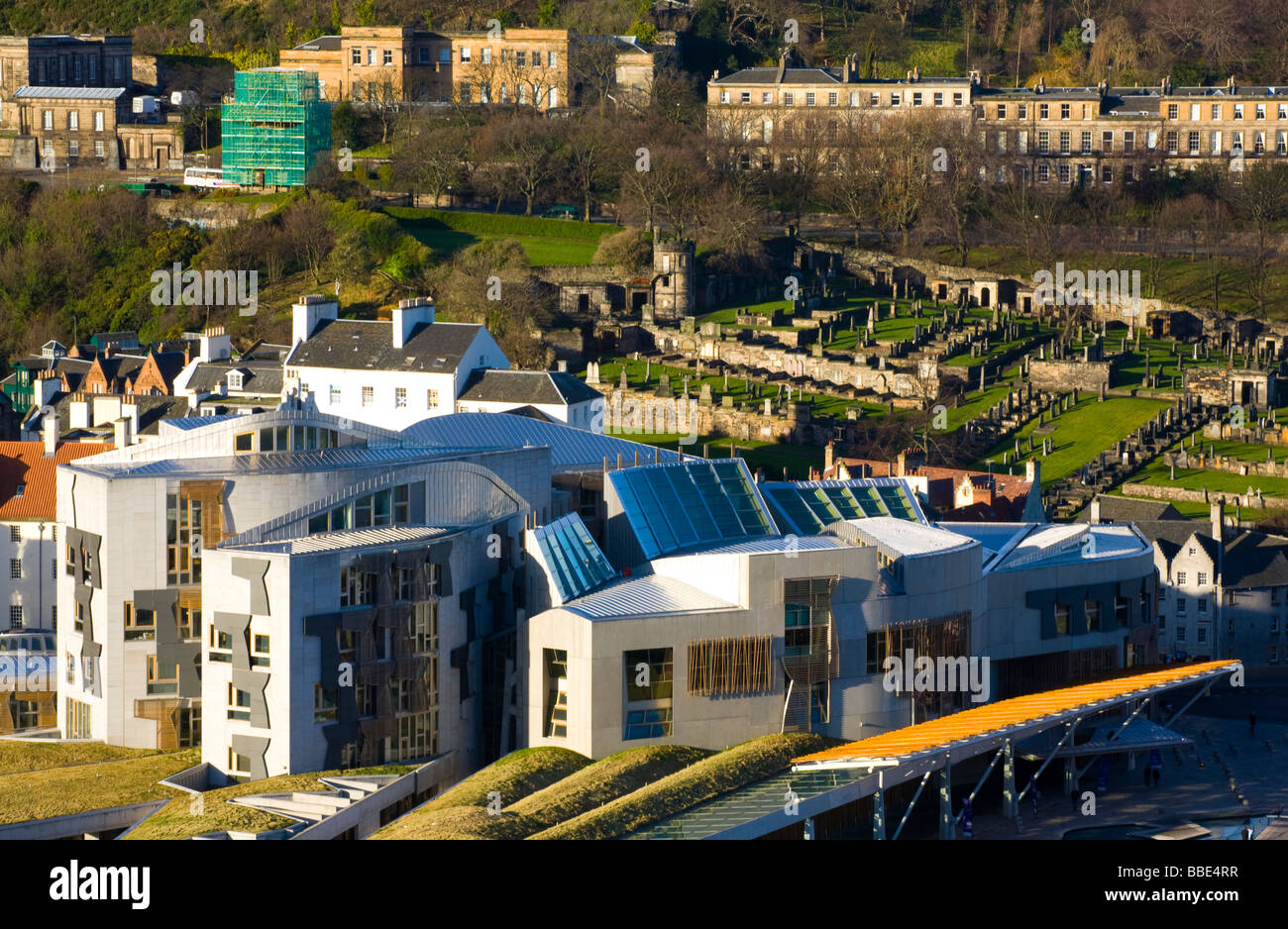 Scotland Edinburgh Holyrood Building Home of the Scottish Parliament ...